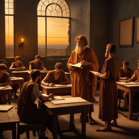 Pythagoras Giving Classes To His Students By 박진영 Playground