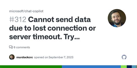 Cannot Send Data Due To Lost Connection Or Server Timeout Try Refreshing This Page To Restart