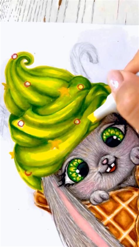 Как нарисовать зайку Милые рисунки Цветные карандашные рисунки Рисунки цветными карандашами