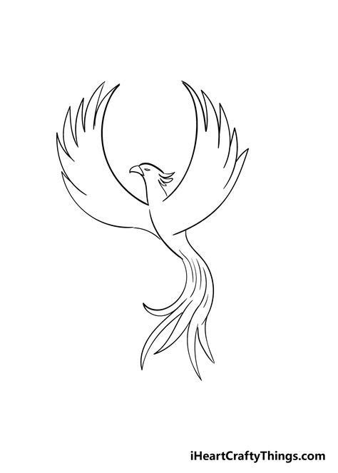 How To Draw A Phoenix A Step By Step Guide Phoenix Drawing Pheonix Drawing Drawings
