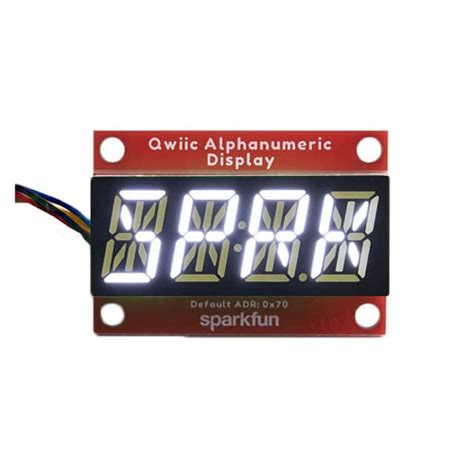 sparkfun qwiic alphanumeric display hookup guide