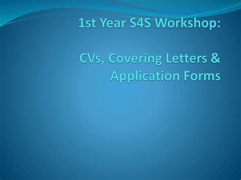 CVs Covering Letters Application Forms
