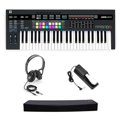Novation SL MK3 49 Key MIDI CV Keyboard Controller With 8 Track Sequencer Ideal For Music