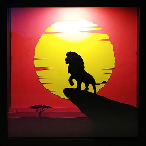 3d Lion King Poster Light Box