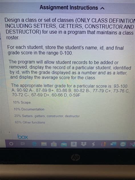 Solved Instruction Design A Class Or Set Classes Declaring