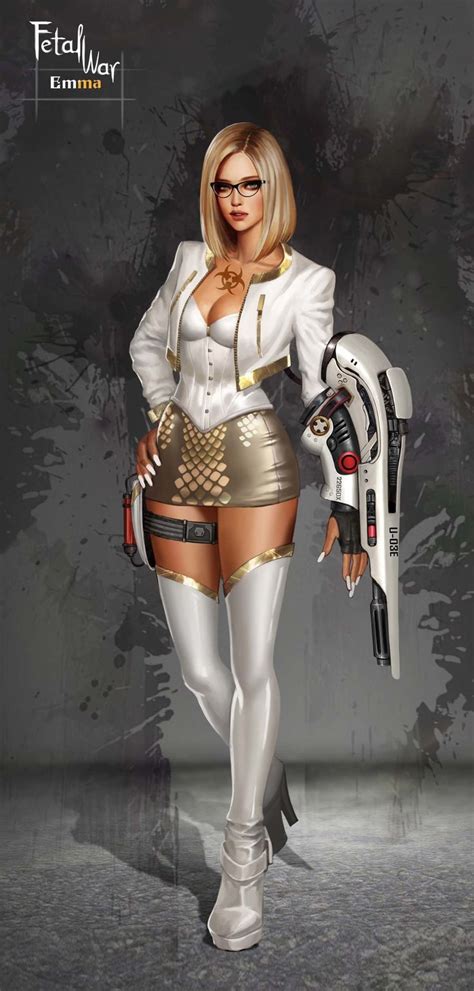 Artstation Female Scientist Joey Zeng Sci Fi Anime Anime Sex Female Character Design Rpg