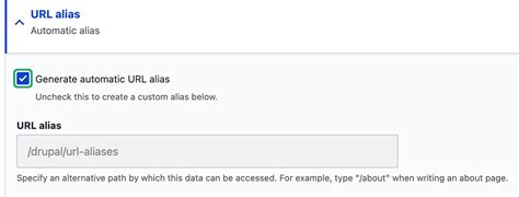 custom url aliases uo digital strategy