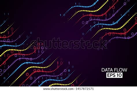 abstract data flow background binary code stock vector royalty free 1457872571 shutterstock