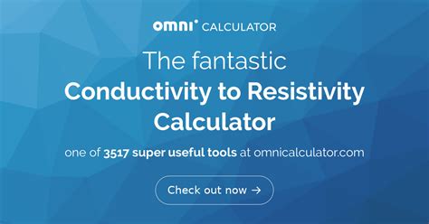 Conductivity To Resistivity Calculator