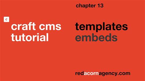 Craft Cms Tutorial 13 Templates Embeds Youtube