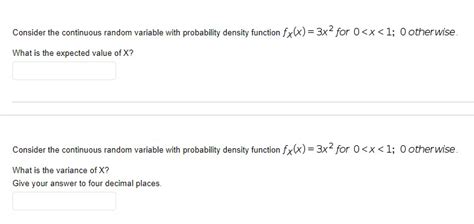 Solved Consider The Continuous Random Variable With Chegg