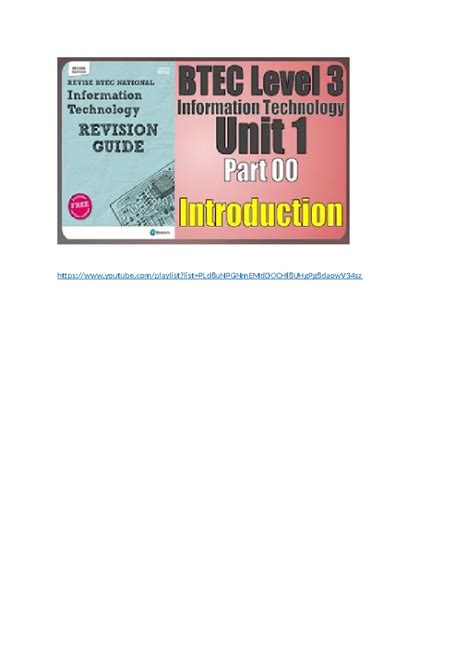 Unit 12 Technical Support And Management Pearson Btec International