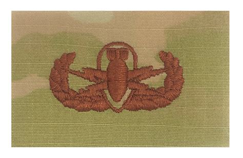 Us Air Force Explosive Ordinance Disposal Eod Supervisor Basic Ocp Spice Brown Sew On Badge