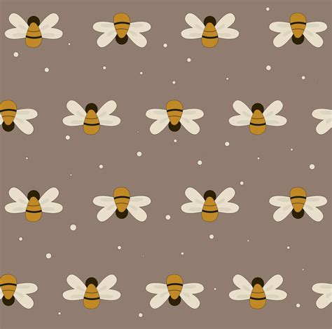 Lindo Fondo De Pantalla Con Abejas 14048293 Vector En Vecteezy