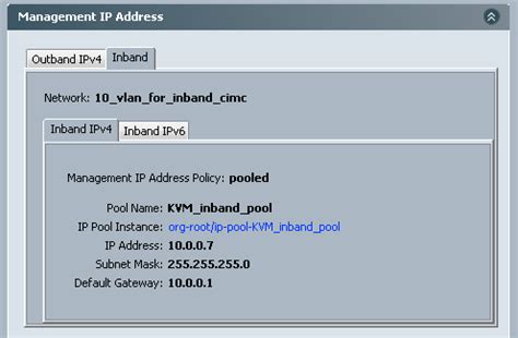 CIMC Inband Access On UCS B Series Blades Configuration Example Cisco