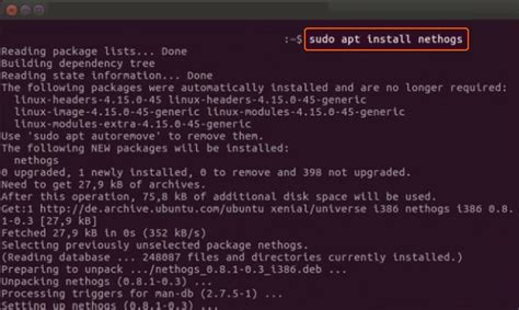 How To Monitor Network Traffic In Linux Using Nethogs Tutorial