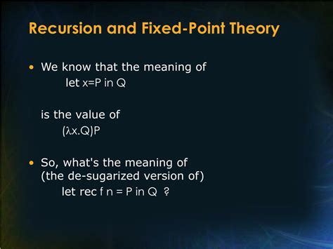 Ppt Recursion And Fixed Point Theory Powerpoint Presentation Free Download Id3220681