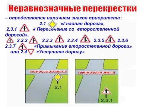 Как определить по знакам и без них главную дорогу