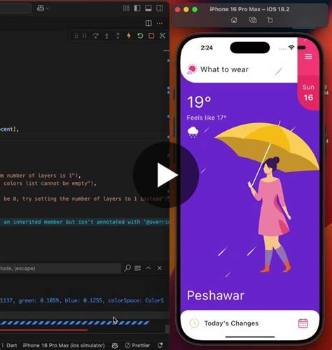 Weather App Ui In Flutter 🌤️💙 Hammad Ali