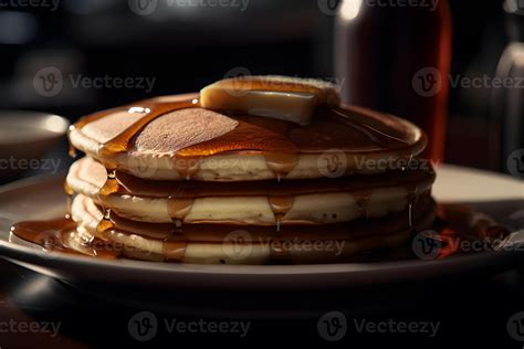 Ai Generated Pancakes With Honey Neural Network Ai Generated 39849147