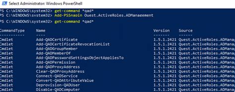 usando quest active directory cmdlets para powershell
