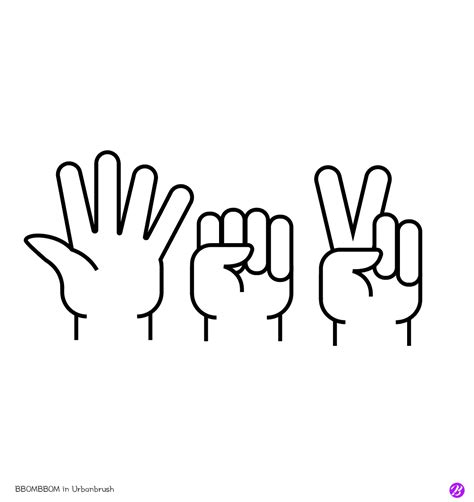 가위 바위 보 아이콘 무료 일러스트 Ai 다운로드 어반브러시