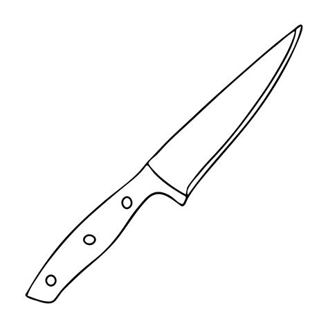 Black And White Kitchen Knife Set