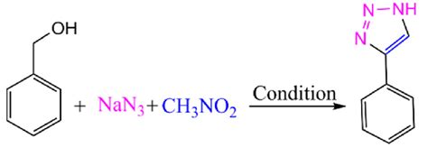 Scheme 2 Three Component Click Reaction Of Nan 3 Nitromethane And