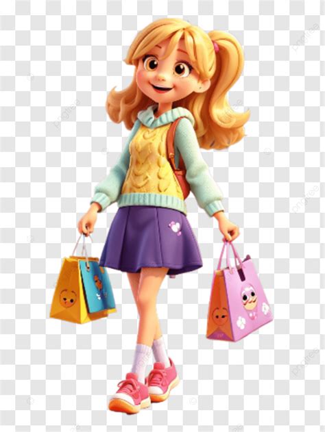 Girl Shopping Cartoon Girl Shopping Girl Shop Shopping Png