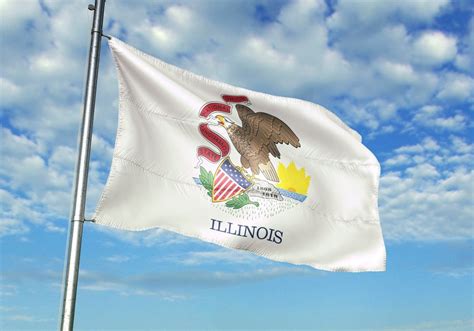 Illinois State Flag Nylon Or Poly
