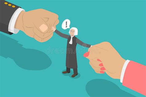 3d Isometric Flat Vector Illustration Of Divorce Conflict Resolution