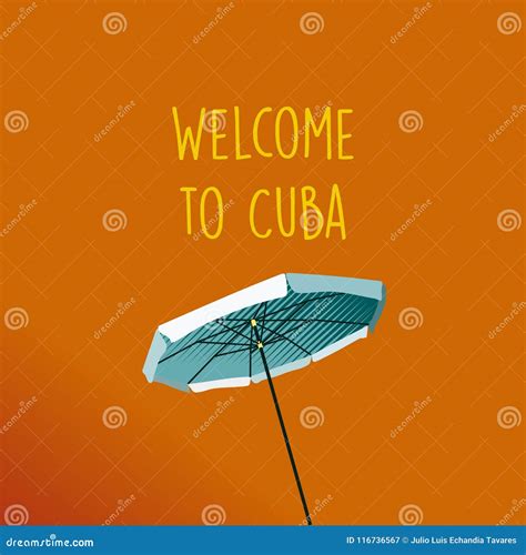 Welcome To Cuba Stock Vector Illustration Of Poster 116736567