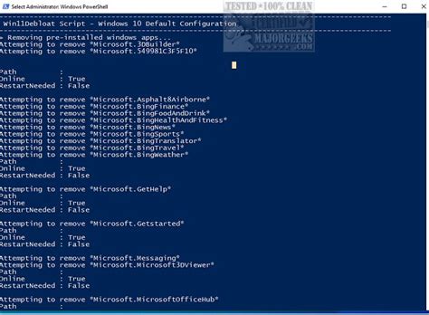 Win11debloat Majorgeeks2
