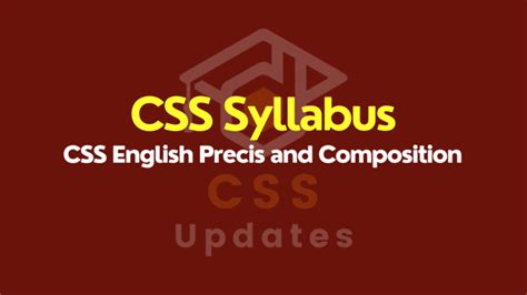 Css Current Affairs Syllabus 2025 Pdf Css Syllabus 2025