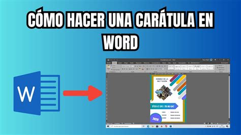 Cómo hacer una carátula en Word YouTube