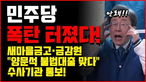 이재명 책임져라 오후짤막 Youtube