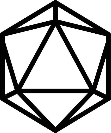 Dice D20 Vector Icon Design 14913037 Vector Art At Vecteezy