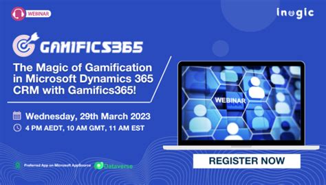 Webinar The Magic Of Gamification In Microsoft Dynamics 365 Crm With Gamifics365 Microsoft