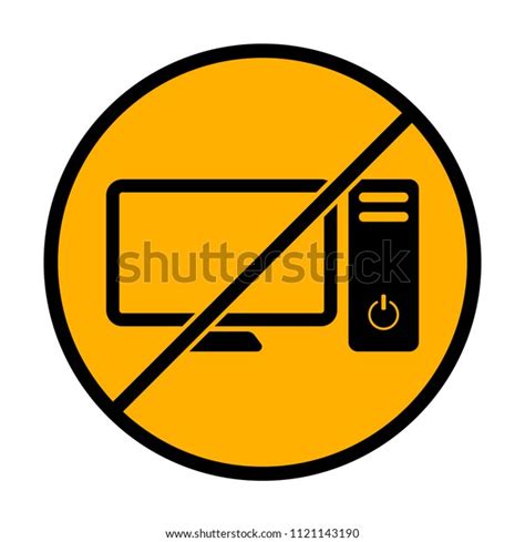 Personal Computer Pc System Unit Monitor Stock Vector Royalty Free