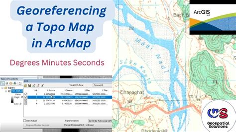 Step By Step Guide Georeferencing Topographic Maps In Arcmap Youtube