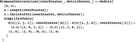 Sectional Curvature In Riemannian Manifolds The Mathematica Journal