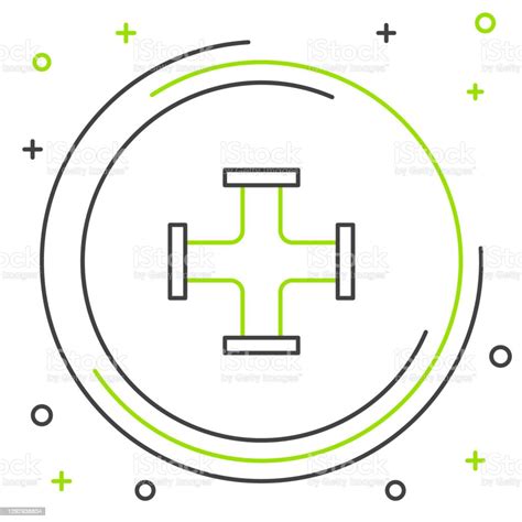 흰색 배경에 격리 된 라인 산업 금속 파이프 아이콘 다양한 모양의 파이프 라인 부분을 배관합니다 다채로운 개요 개념 벡터 가솔린에 대한 스톡 벡터 아트 및 기타 이미지