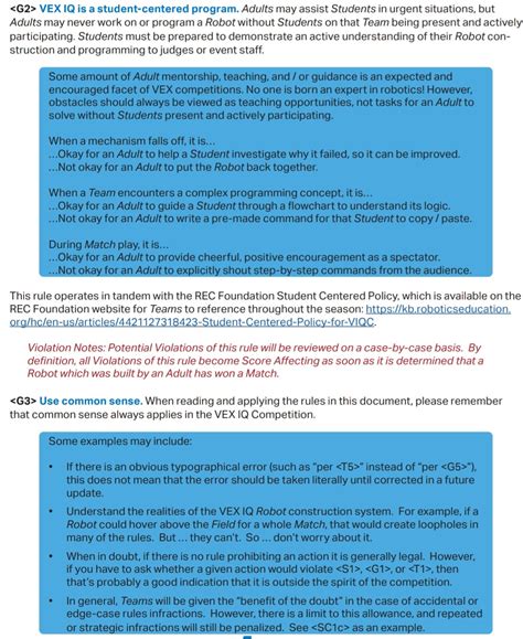 Falkon Academy Vex IQ Game Manual Parent Participation Falkon Academy