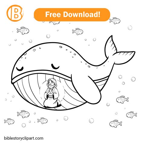 Dive Into The Depths Coloring Pages Of Jonah And The Whale