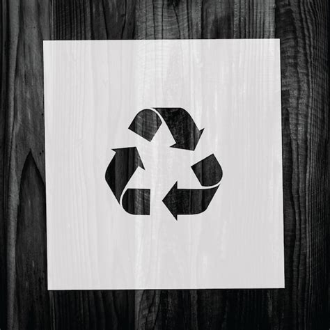 Recycle Stencil Etsy