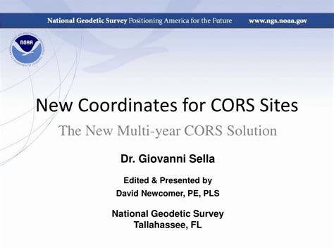 Ppt New Coordinates For Cors Sites Powerpoint Presentation Free