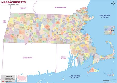 Mass Zip Codes Map Holli Latrina