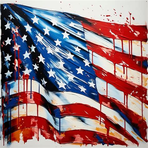 미국 국기 배경 그림 프리미엄 사진