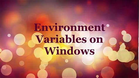 environmental variables windows 11