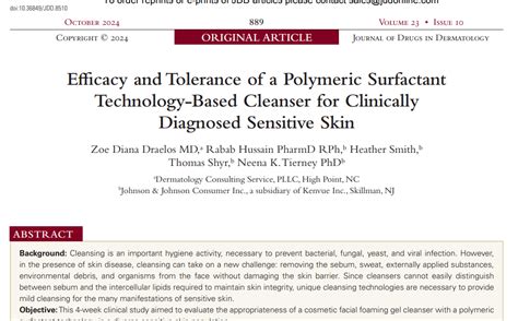 Efficacy And Tolerance Of A Polymeric Surfactant